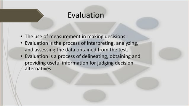 measurement assessment and evaluation | PPTX | Standardized Testing ...