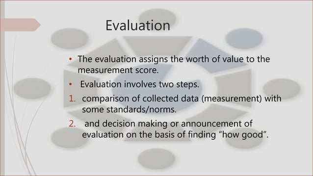 measurement assessment and evaluation | PPTX | Standardized Testing ...
