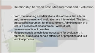 measurement assessment and evaluation | PPTX