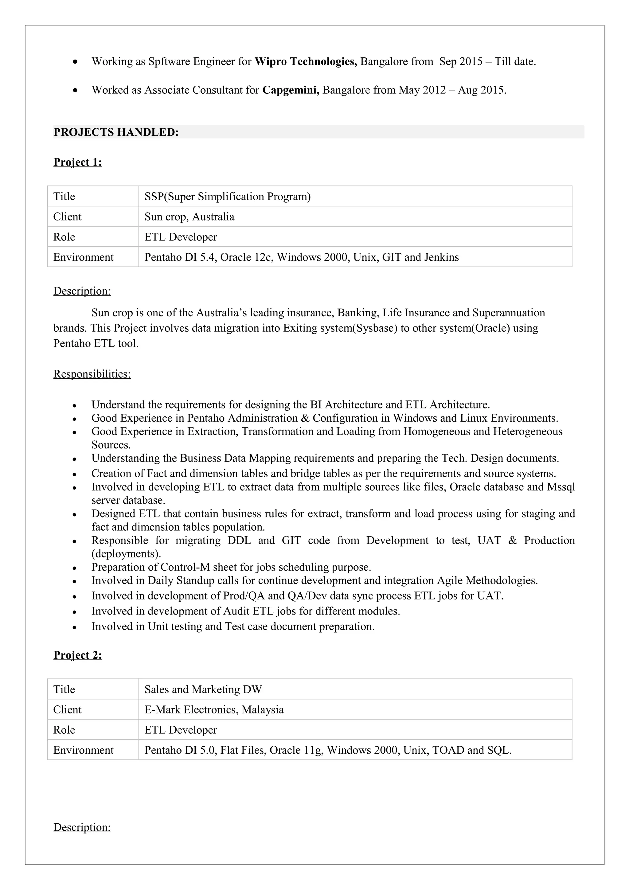 sandhya exp resume | DOC