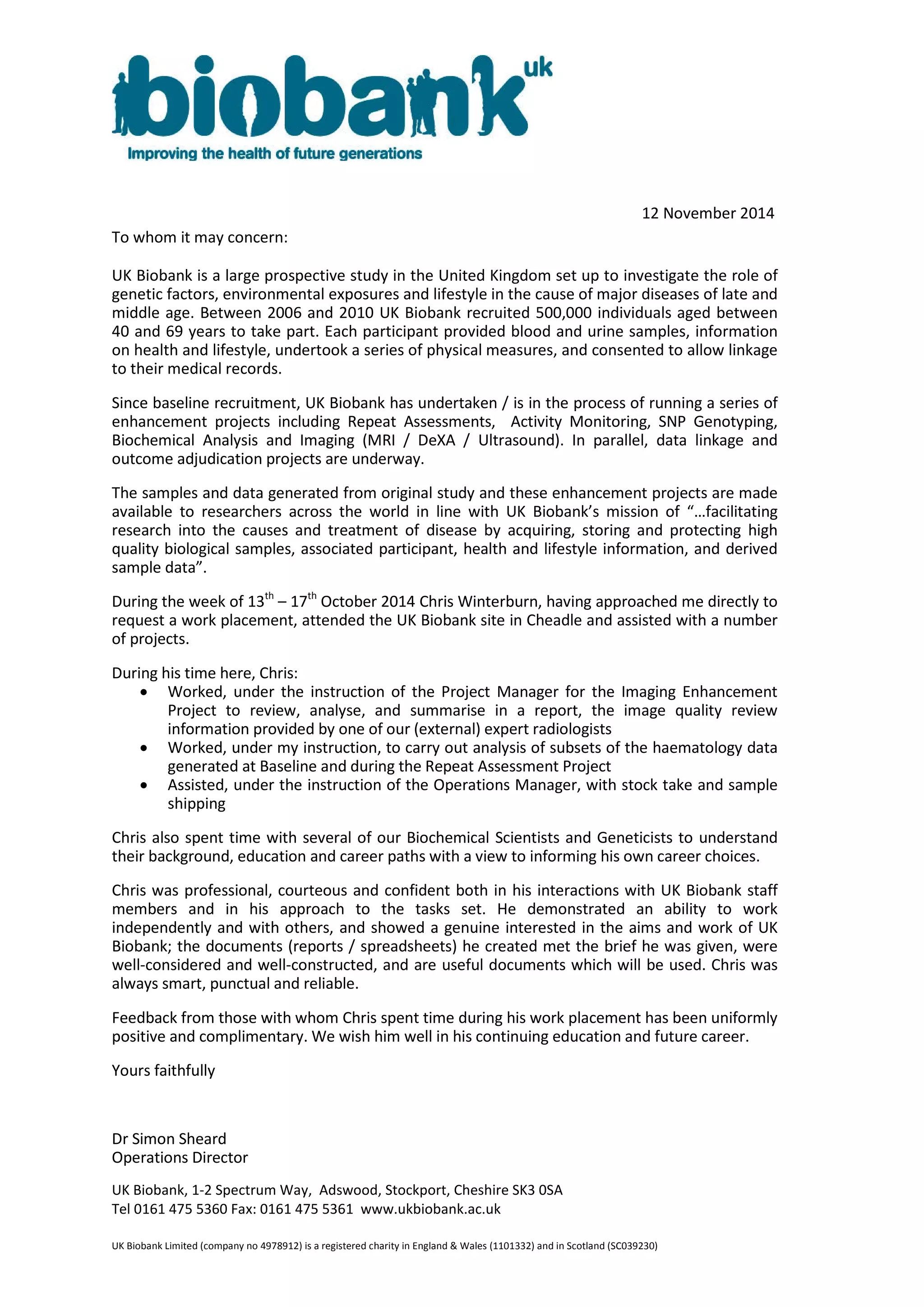 Biobank Report | PDF