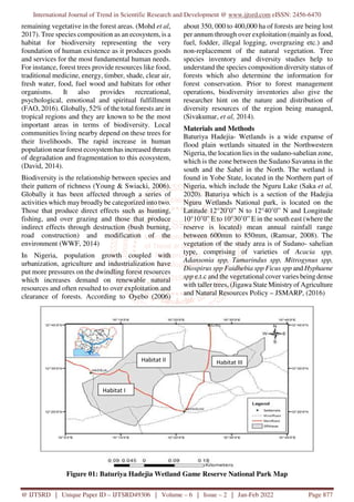 Importance Value Index IVI of Tree Species and Diversity of Baturiya ...