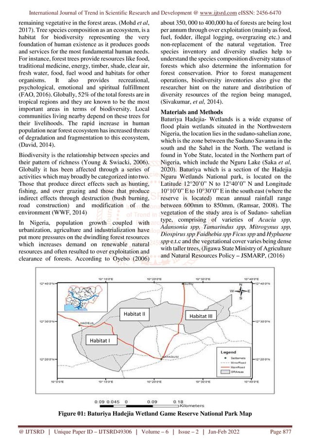 Importance Value Index IVI of Tree Species and Diversity of Baturiya ...