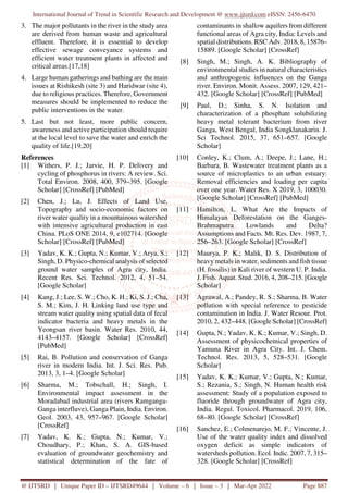Irrigation Water Quality Assessment of River Ganga in Haridwar with ...