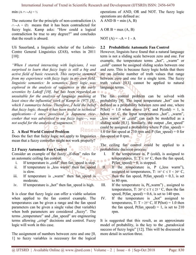 Issues with Reliability of Fuzzy Logic | PDF