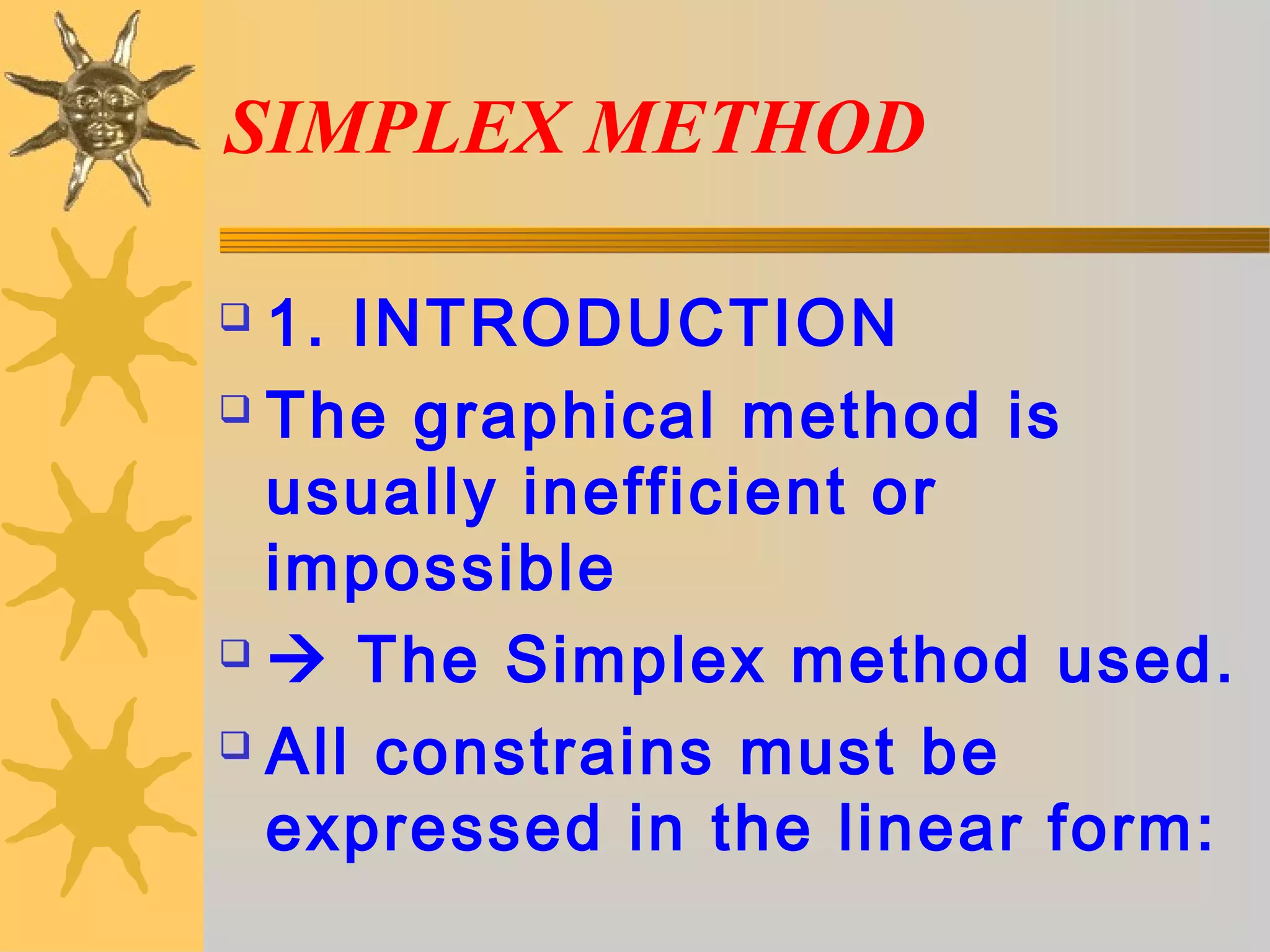 Simplex Method | PPT