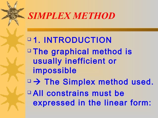 Simplex Method | PPT | Programming Languages | Computing