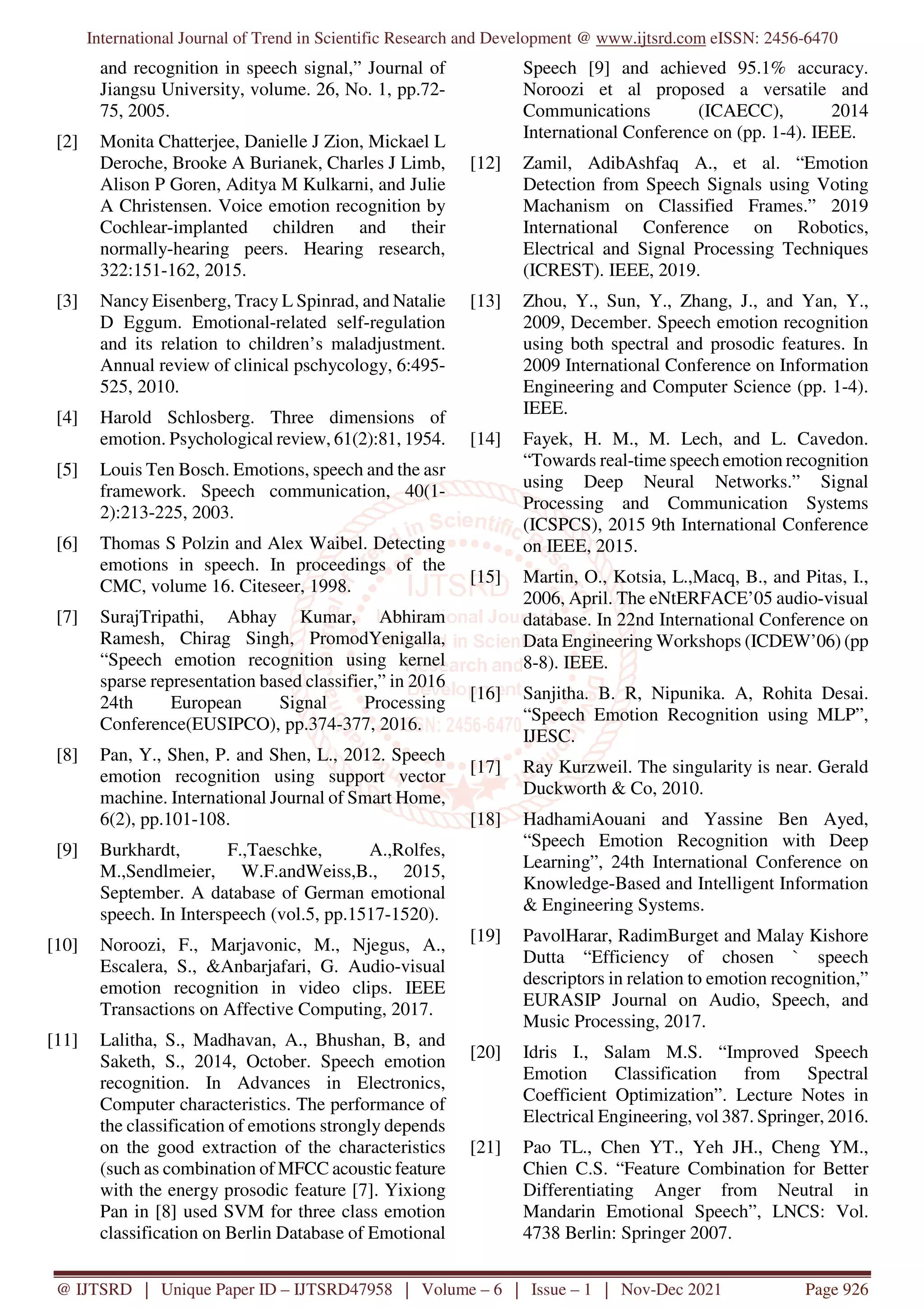 Speech Emotion Recognition Using Neural Networks | PDF