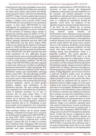 To Study, Analysis and Implementation of Power Quality Improvement Using DSTATCOM with ANN Back ...