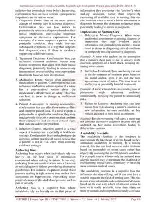 Unraveling the Mind How Cognitive Biases Shape Nurses Decision Making | PDF