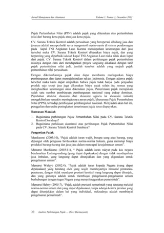 SEQUEL ANALISA PPN ::: Kuncinya Pada Tarif dan Undang-Undang | PDF