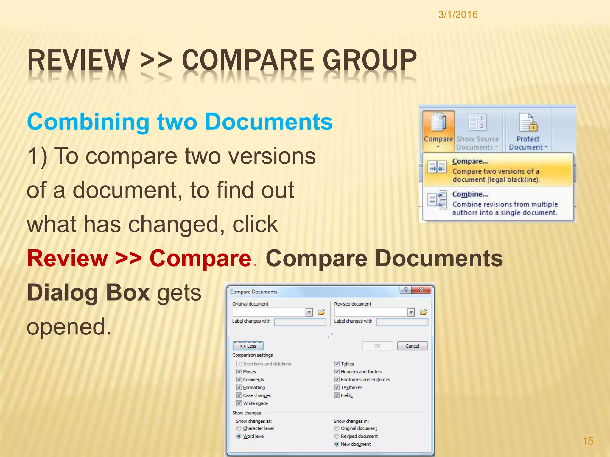 MS Word Review & View Tab | PPTX