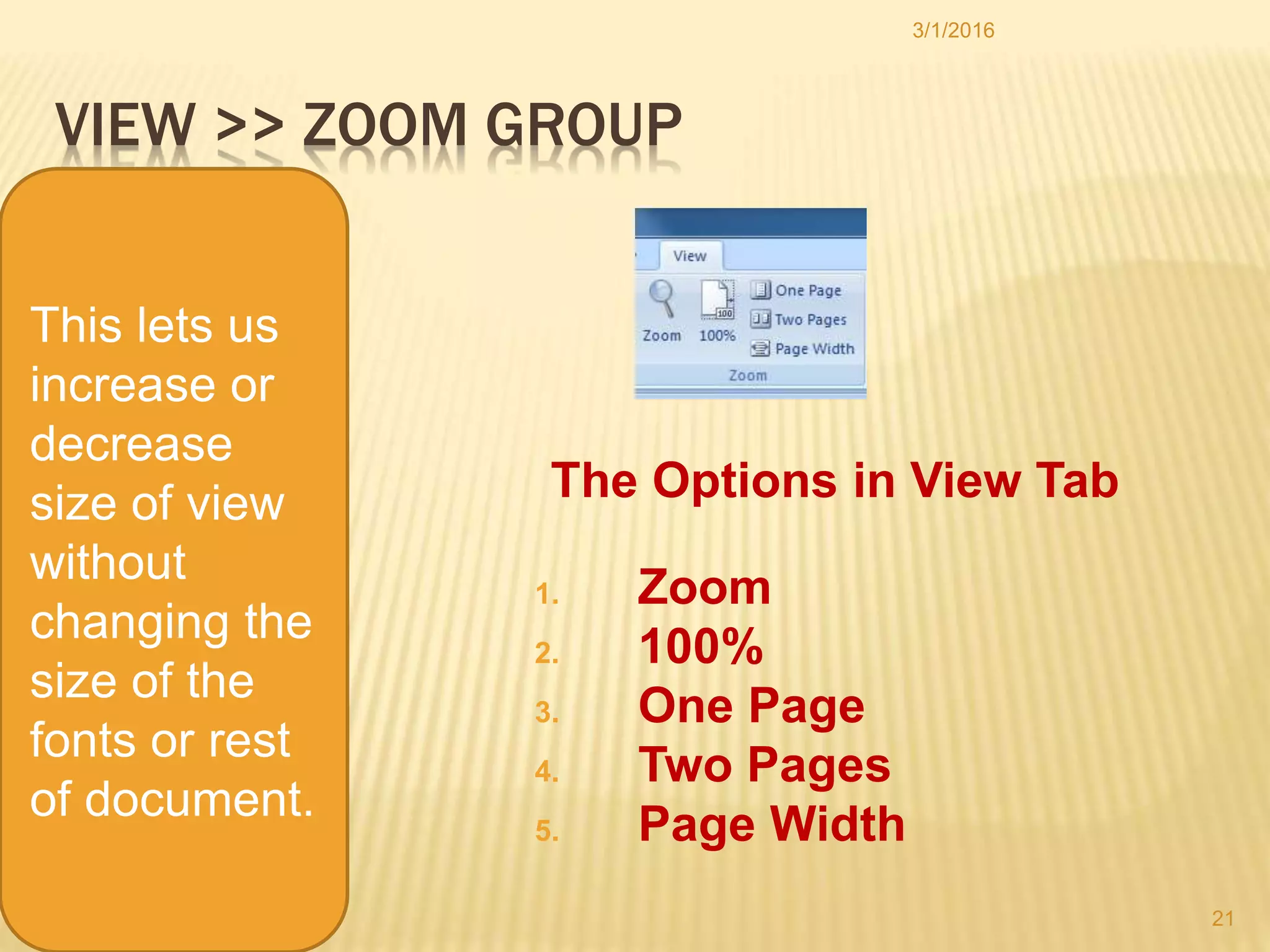 MS Word Review & View Tab | PPTX