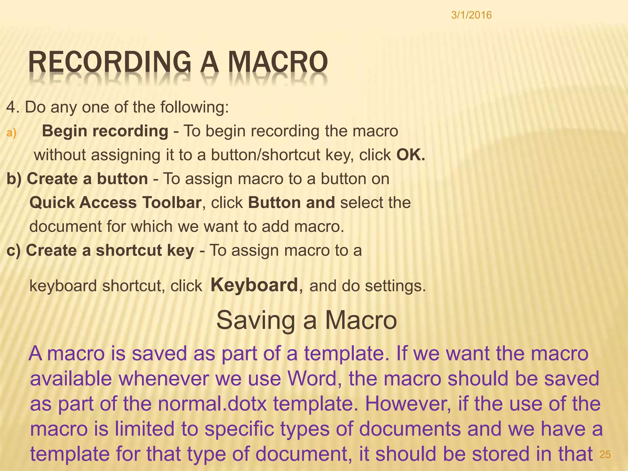 MS Word Review & View Tab | PPTX