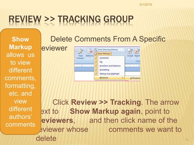 MS Word Review & View Tab | PPTX