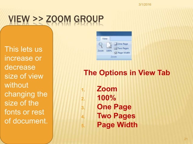 MS Word Review & View Tab | PPTX