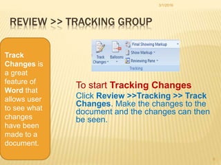 MS Word Review & View Tab | PPTX