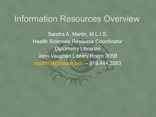 Information Resources Overview 13302868.ppt