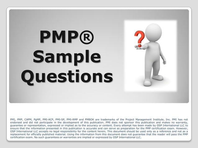 PMP Sample Questions Set 5 | PDF | Business Accounting & Finance | Business