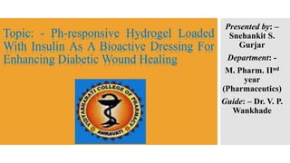 Ph-responsive Hydrogel Loaded With Insulin As A Bioactive Dressing For ...