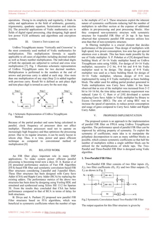 Design and Implementation of Parallel FIR Filter Using High Speed Vedic Multiplier | PDF