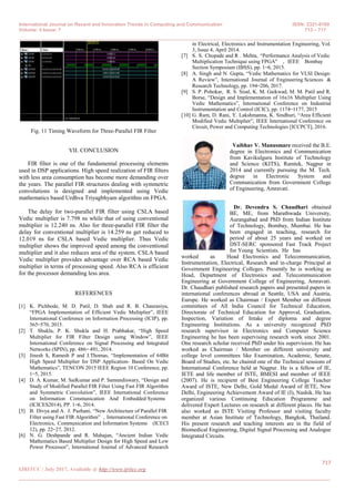 Design and Implementation of Parallel FIR Filter Using High Speed Vedic Multiplier | PDF