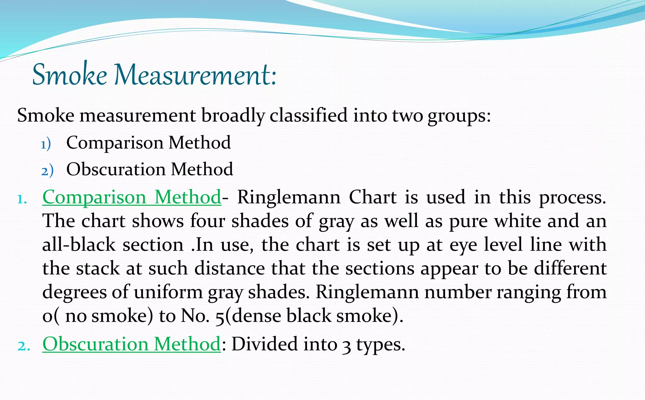 Measurement of Smoke Density using Bosch type smoke meter | PPTX