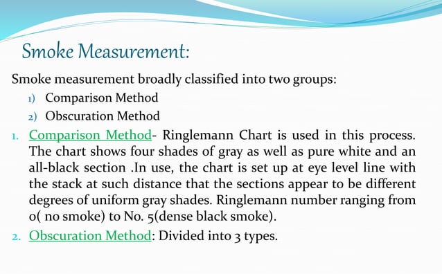Measurement of Smoke Density using Bosch type smoke meter | PPTX