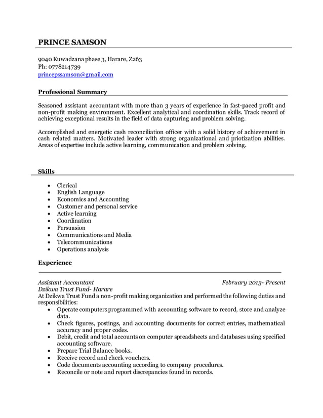 Princeps Resume | PDF
