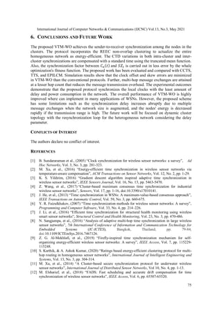 Clock Synchronization using Truncated Mean and Whale Optimization for Clustered Sensor Networks ...