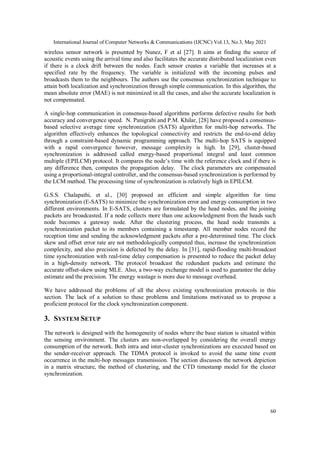 Clock Synchronization using Truncated Mean and Whale Optimization for Clustered Sensor Networks ...