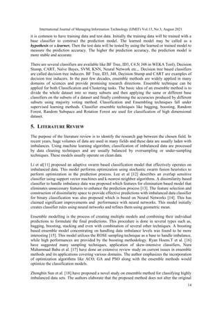 A REVIEW ON CLASSIFICATION OF DATA IMBALANCE USING BIGDATA | PDF