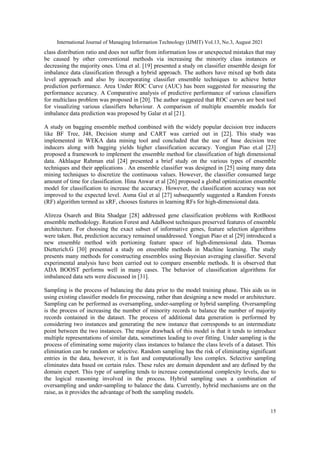 A REVIEW ON CLASSIFICATION OF DATA IMBALANCE USING BIGDATA | PDF