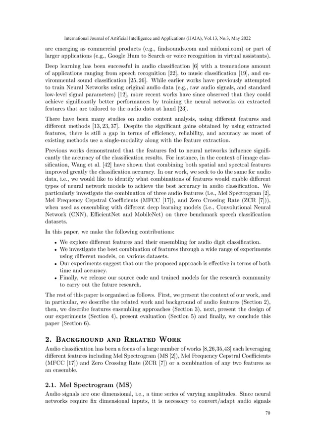 Investigating Multi Feature Selection And Ensembling For Audio Classification Pdf