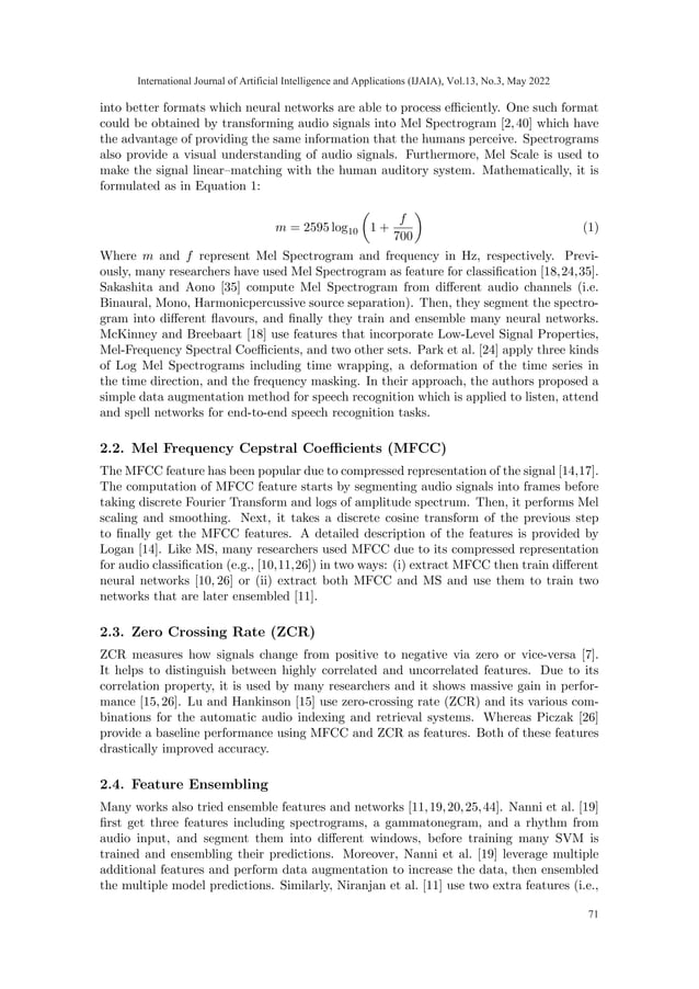 Investigating Multi Feature Selection And Ensembling For Audio Classification Pdf