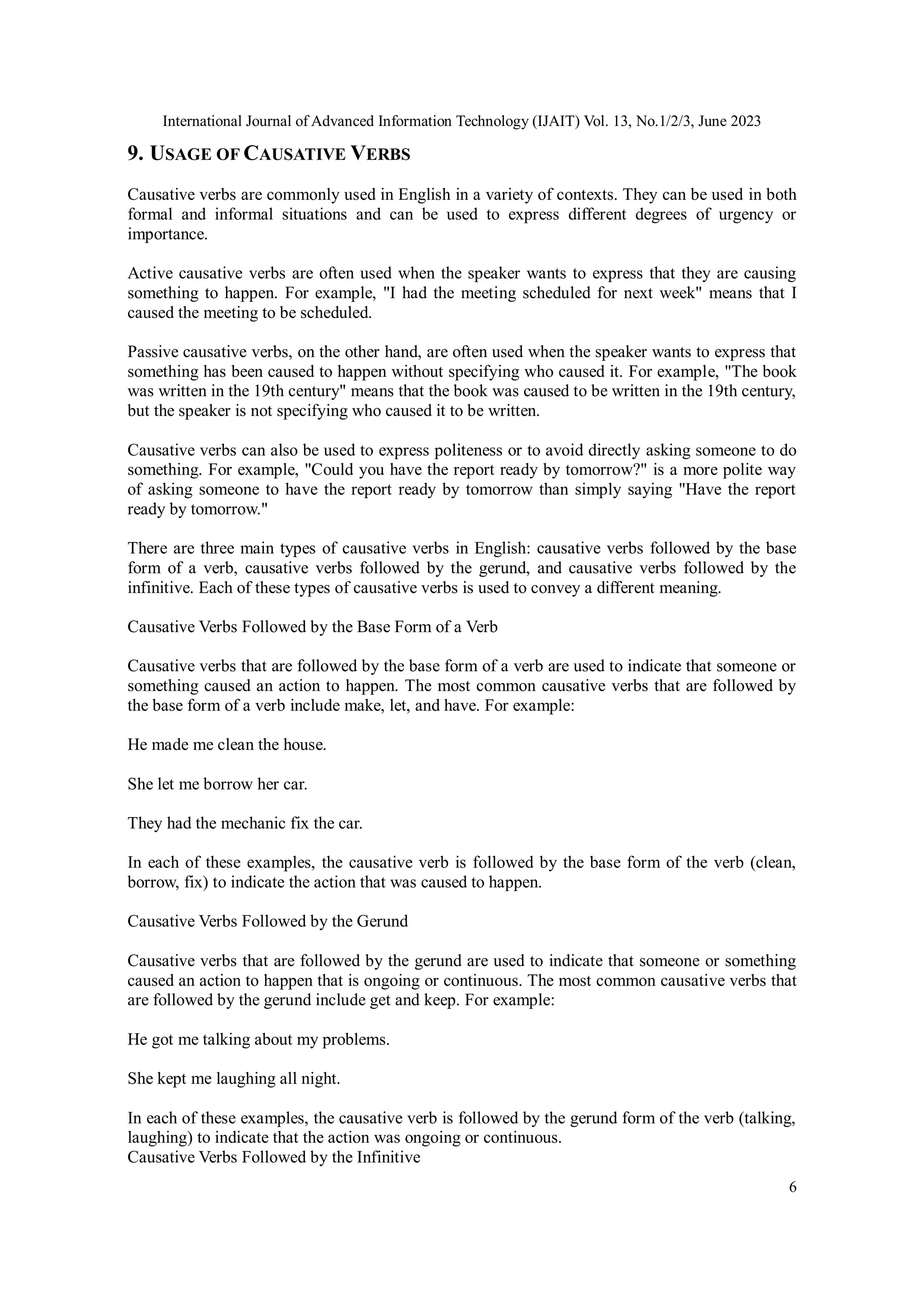 Types of Causative Verbs in English, Their Forms and Usage in Different ...