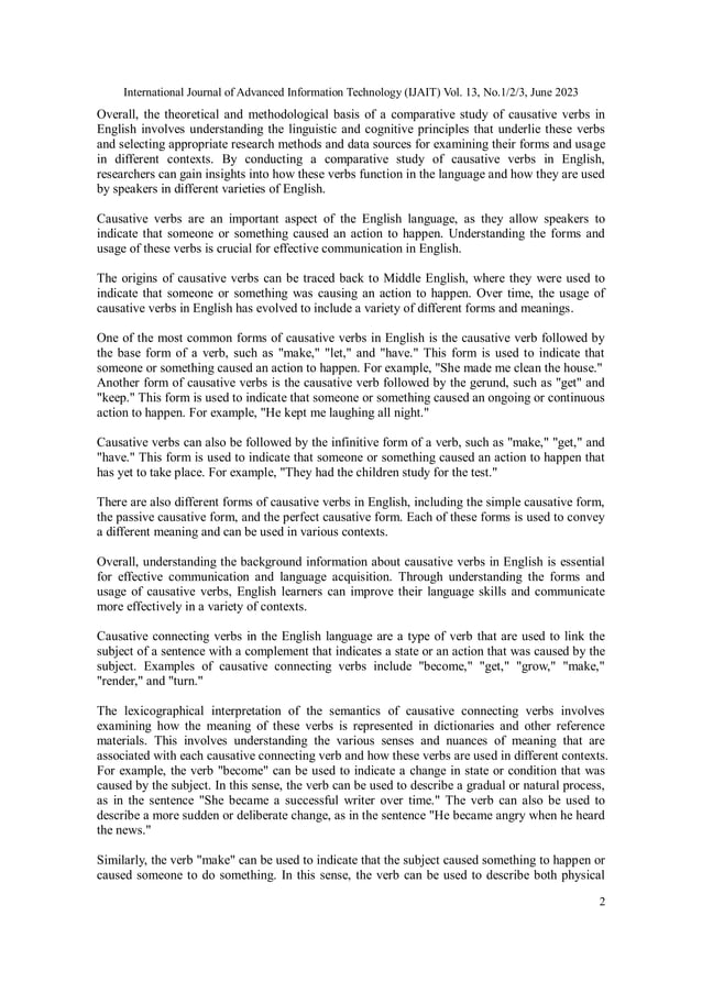 Types of Causative Verbs in English, Their Forms and Usage in Different ...