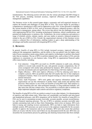 FINANCIAL STATEMENT AUDITS: LITERATUREBASED BENEFITS AND CHALLENGES OF ...