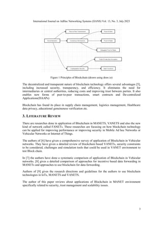 A COMPARATIVE STUDY FOR BLOCK CHAIN APPLICATIONS IN THE MANET | PDF