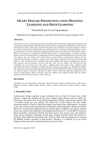 Heart Disease Prediction using Machine Learning and Deep Learning | PDF