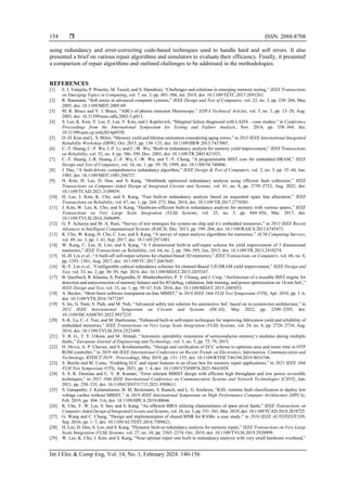 Memory built-in self-repair and correction for improving yield: a ...