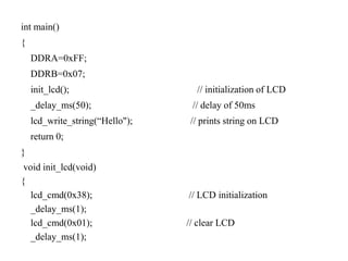 Lcd interface with atmega32 avr best.ppt