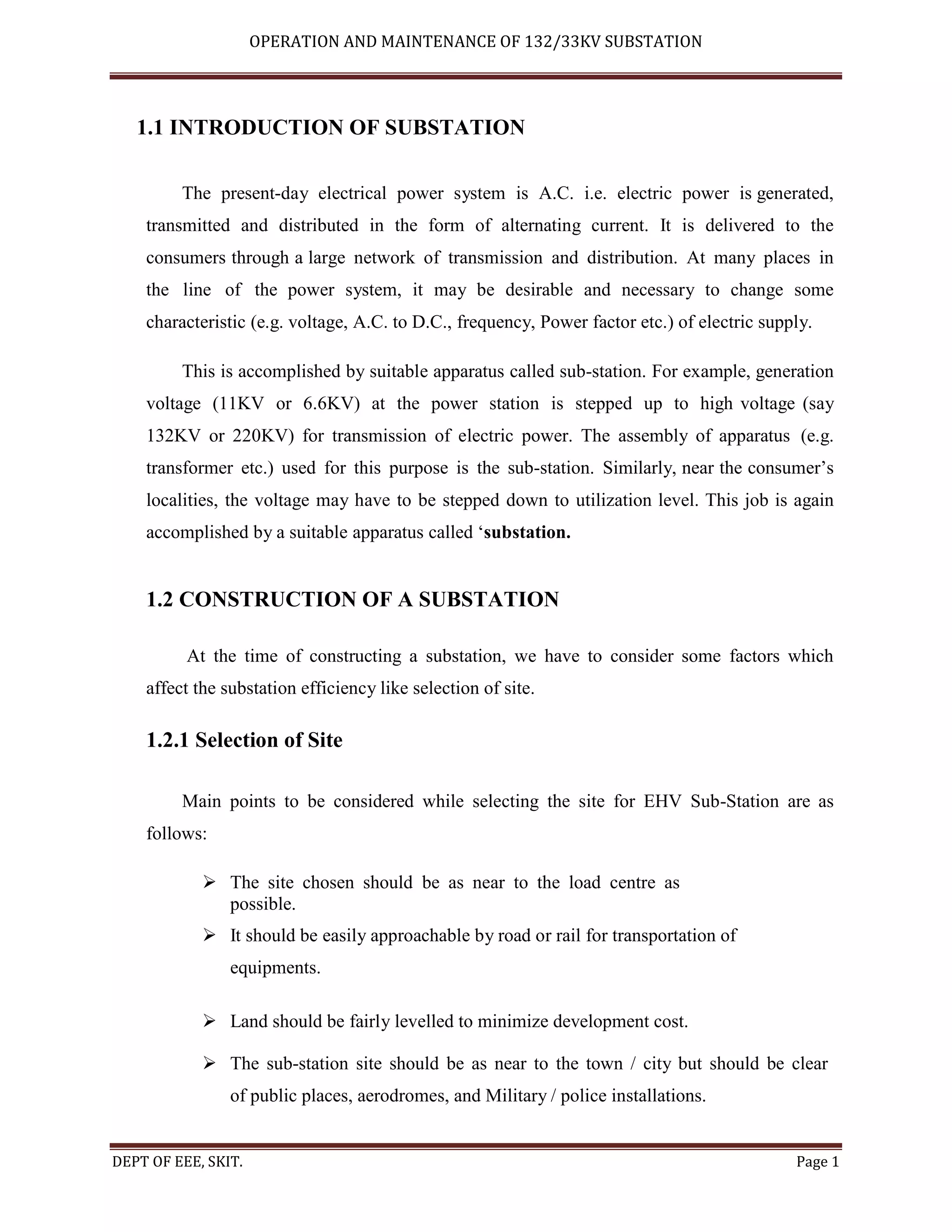 132 33kv substation documentation | PDF