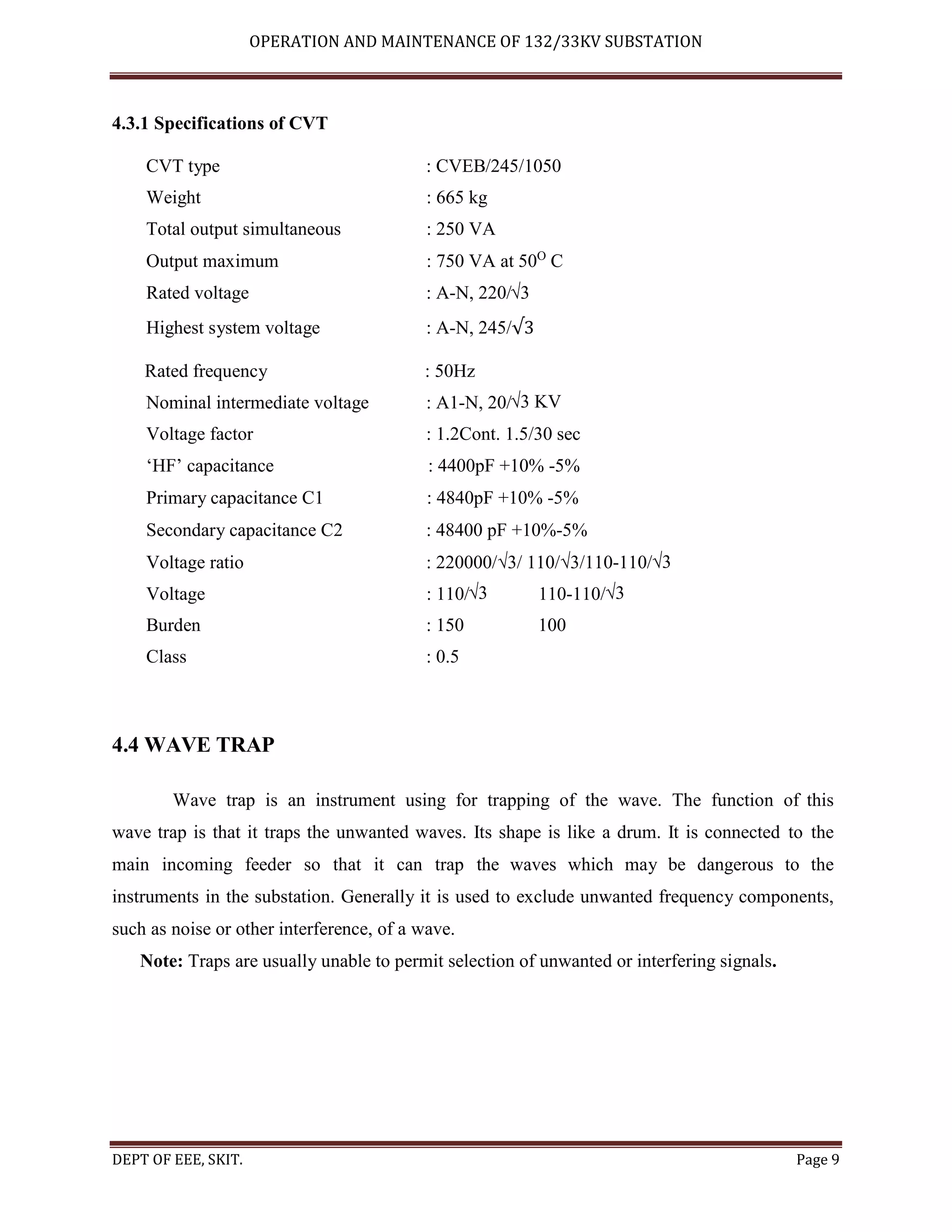 132 33kv substation documentation | PDF