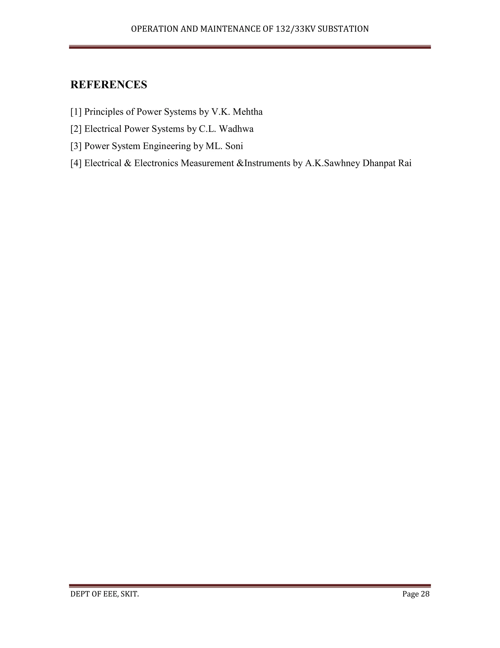 132 33kv substation documentation | PDF