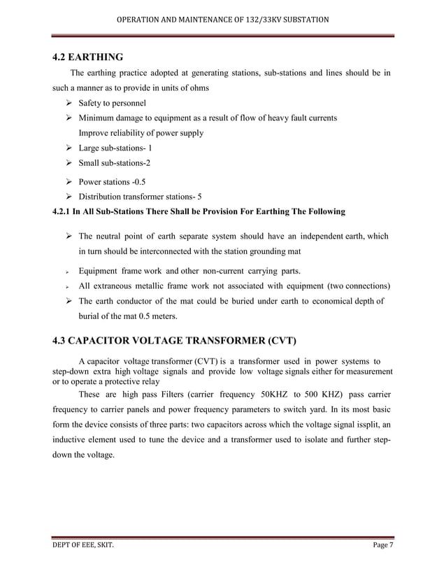 132 33kv substation documentation | PDF
