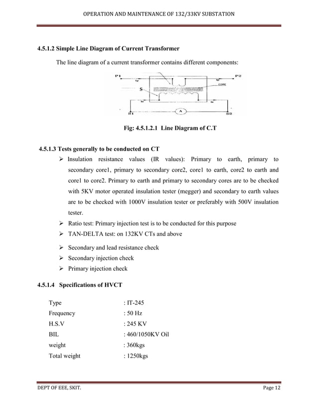 132 33kv substation documentation | PDF
