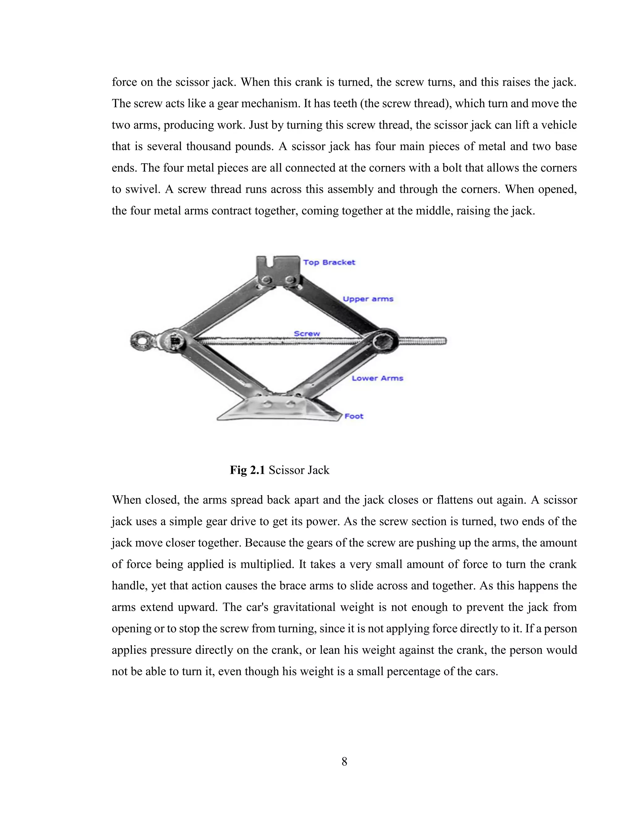 DESIGN AND FABRICATION OF A POWER SCISSOR JACK | PDF