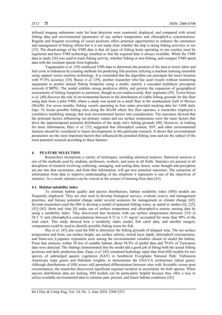 A review on features and methods of potential fishing zone | PDF