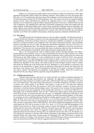 A review on features and methods of potential fishing zone | PDF